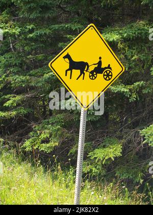 Road sign,Amish,New Perth,PEI Stock Photo - Alamy
