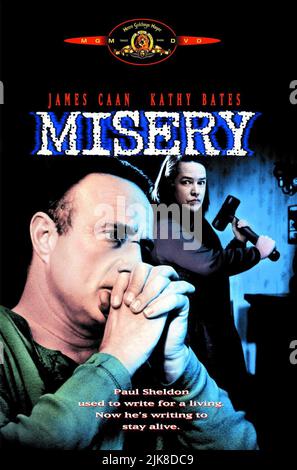 JAMES CAAN, CATHY BATES MOVIE POSTER, MISERY, 1990 Stock Photo - Alamy