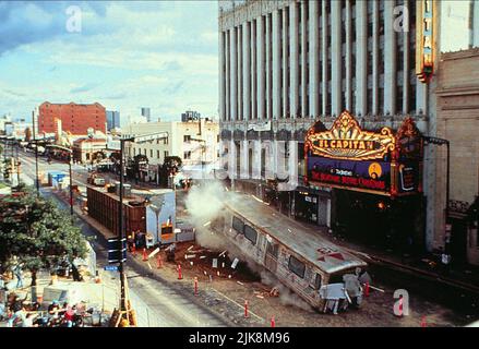 SUBWAY TRAIN STUNT SCENE, SPEED, 1994 Stock Photo - Alamy