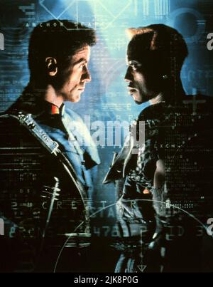 SYLVESTER STALLONE, WESLEY SNIPES, DEMOLITION MAN, 1993 Stock Photo - Alamy