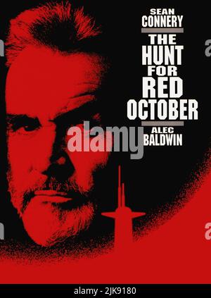 SEAN CONNERY POSTER, THE HUNT FOR RED OCTOBER, 1990 Stock Photo - Alamy