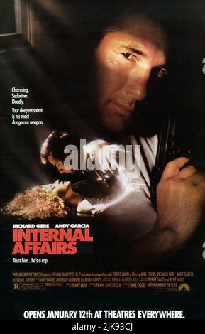 RICHARD GERE, ANDY GARCIA, INTERNAL AFFAIRS, 1990 Stock Photo - Alamy