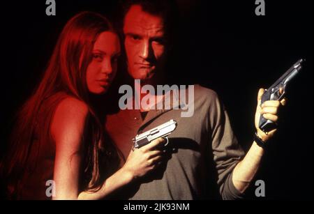 Angelina Jolie & Elias Koteas Film: Cyborg 2 (1992) Characters: Casella ...