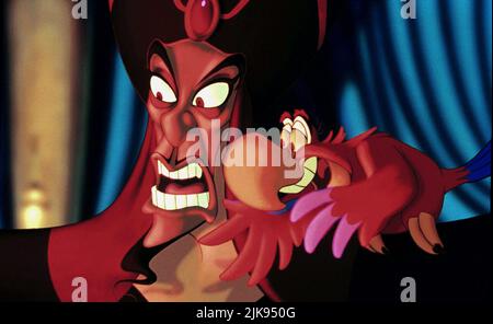 Iago & Jafar Film Aladdin (USA 1992) Director: Ron Clements & John ...