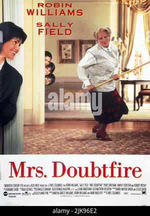 MRS DOUBTFIRE (1993) SALLY FIELD, PIERCE BROSNAN MDF 086 Stock Photo ...