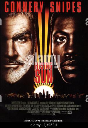Sean Connery & Wesley Snipes Poster Film: Rising Sun (1993) Characters ...