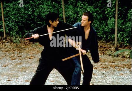 Christopher Lambert and Yoshio Harada in the movie The Hunted, 1995 ...