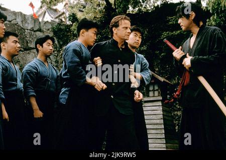Christopher Lambert and Yoshio Harada in the movie The Hunted, 1995 ...