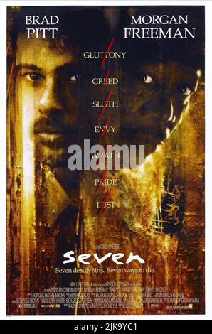 Film Still from "Se7en" Morgan Freeman © 1995 New Line Cinema Photo ...