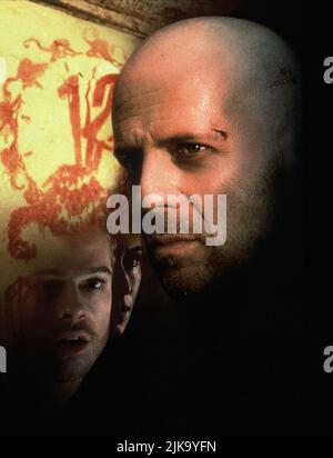 BRUCE WILLIS, MADELEINE STOWE, BRAD PITT POSTER, TWELVE MONKEYS, 1995 ...