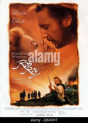 Jessica Lange & Liam Neeson Poster Film: Rob Roy (USA/UK 1995 ...