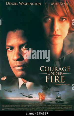 Denzel Washington & Meg Ryan Poster Film Courage Under Fire (1996 ...