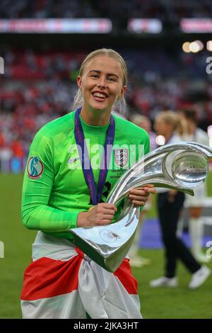 England goalkeeper Hannah Hampton during a training session at St ...