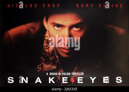 Nicolas Cage Poster Film Snake Eyes (USA/CAN 1998) Director: Brian De ...