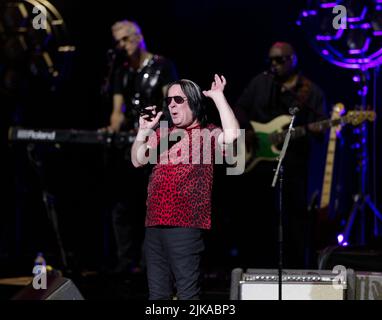 HOLLYWOOD, FL-JULY 31: Todd Rundgren opening performance for Daryl Hall ...