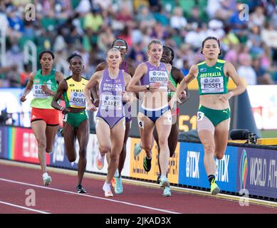 Keely HODGKINSON at the start of the 800m Semi Final at the European ...