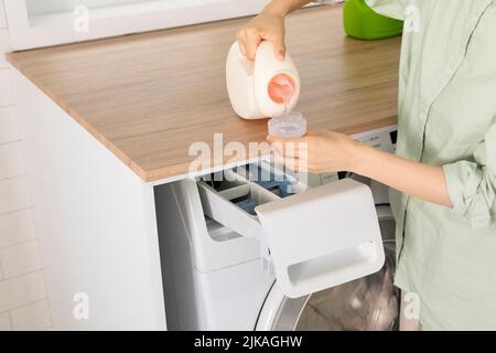 aesthetic laundry concept using detergent Stock Photo - Alamy