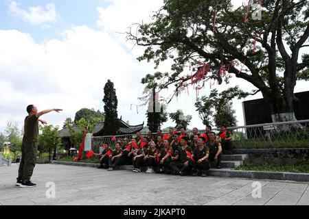 CHONGQING, CHINA - JULY 31, 2022 - Former soldiers tell stories about ...
