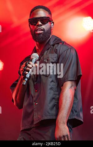 Rapper Ghetts performing at Somerset House, London Stock Photo - Alamy
