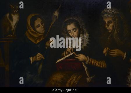 Painting 'The Family of El Greco' attributed to his son Jorge Manuel ...