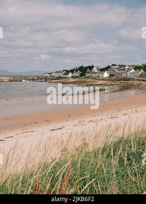 Portmahomack beach a small fishing village in Easter Ross, Scotland. It ...