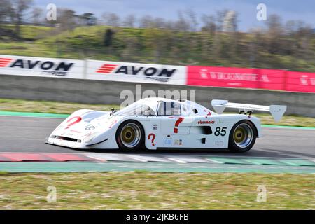 Scarperia, 3 April 2022: Spice SE90 year 1990 in action during Mugello ...