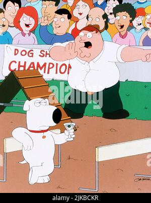 FAMILY GUY, l-r: Peter Griffin, Brian Griffin, Meg Griffin, Lois ...