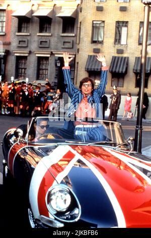 Car from the Austin Powers film franchise at the Warner Bros Studio in ...