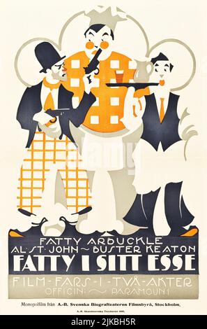 Buster Keaton, Roscoe "Fatty" Arbuckle, circa 1915 File Reference ...