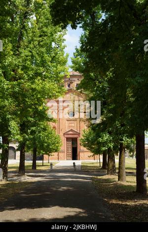 Exterior of the historic sanctuary of Misericordia, at Castelleone ...
