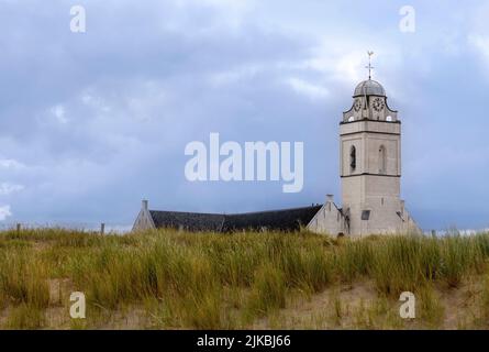 Facade of Andreaskerk ( Andrew’s Church), a 15th century landmark in ...