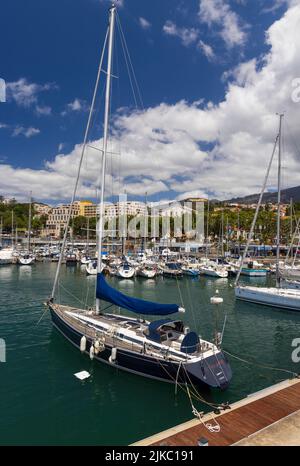 Marina, Port, Funchal, Madeira Island, Portugal Stock Photo - Alamy