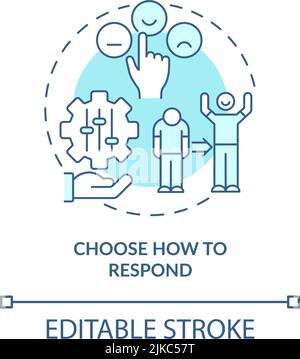 Choose how to respond concept icon Stock Vector Image & Art - Alamy