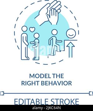 Model right behavior concept icon Stock Vector Image & Art - Alamy