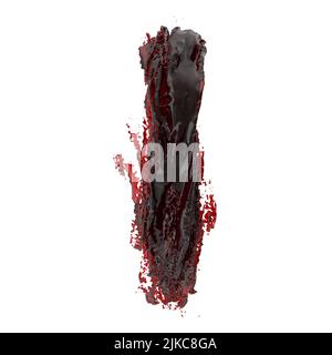 3D illustration of realistic blood splash Stock Photo - Alamy