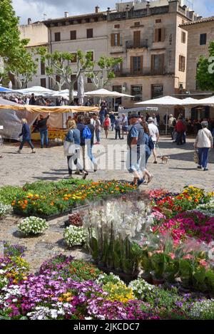 Pollensa Market Day Mallorca Spain Stock Photo - Alamy