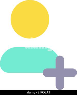 Contact add smartphone app button icon vector. Friend number and ...