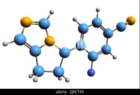3D image of Cortisol skeletal formula - molecular chemical structure of ...
