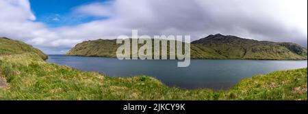Long Exposure ND100 of Adak Island Finger Bay Stock Photo - Alamy