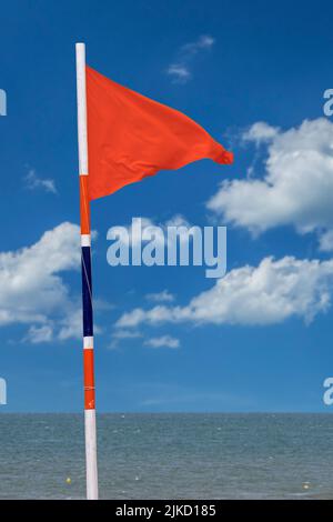 Red flag swimming prohibited high waves in Zicatela Puerto Escondido ...