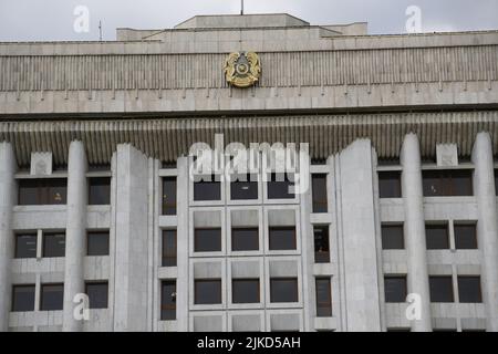 Akimat, City Hall, of Almaty, Kazakhstan before it got damaged by a ...