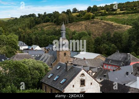 Aerial view of the Village of Worth and its surrounding Farmland Stock ...