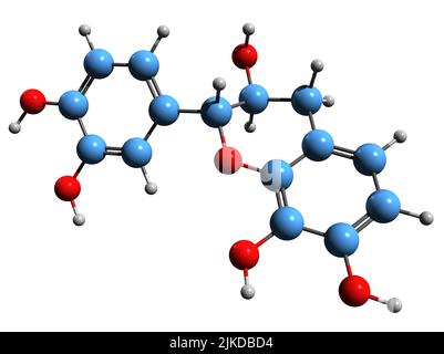3D image of Pyrogallol skeletal formula - molecular chemical structure ...