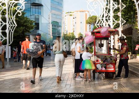Albania, Tirana, Murat Toptani pedestrian street Stock Photo - Alamy