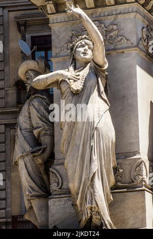 A large sculpture representing a human foot, by Daniel Dewar and ...