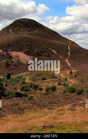 Hilltop, Peak, Eildon Hills summit, Melrose, Scotland, UK Stock Photo ...