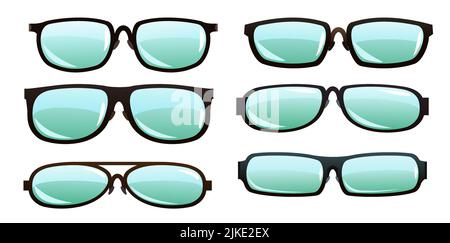 Set of eyeglasses. Optical instrument for better seeing. Object ...