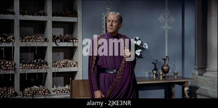 Los Angeles.CA.USA. Rex Harrison (as Julius Caesar), Elizabeth Taylor ...