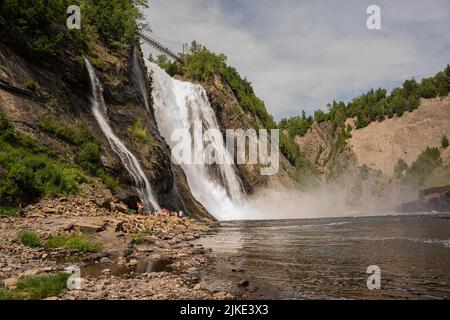 Montgomery Falls Quebec Summer Stock Photo - Alamy