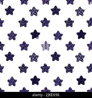 Kids cartoon seamless stars polka dots pattern for Christmas wrapping ...